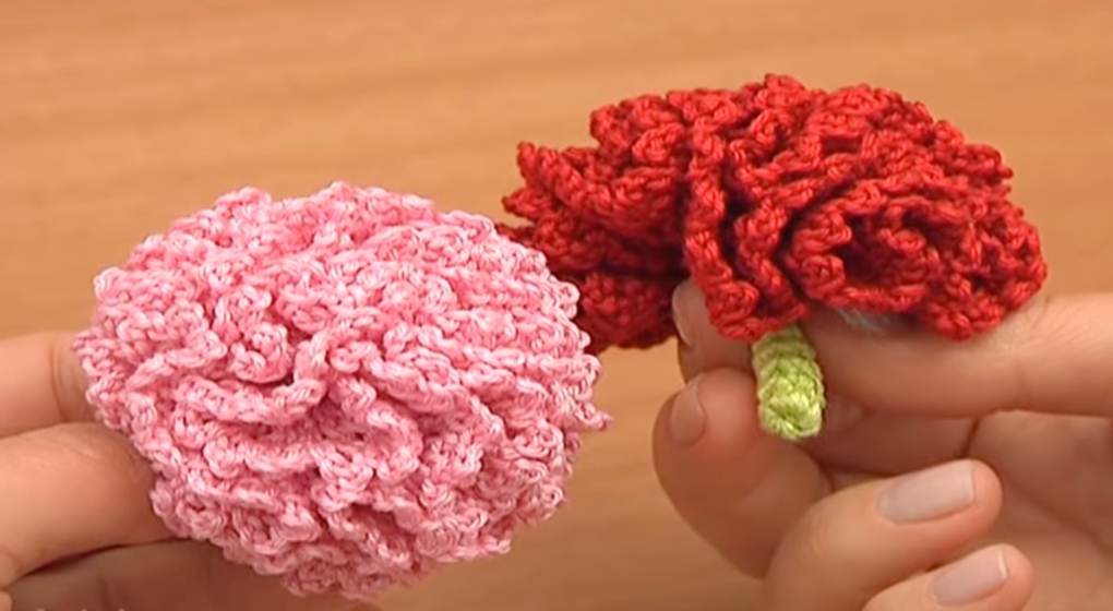 Carnation Flower Crochet Tutorial - ilove-crochet