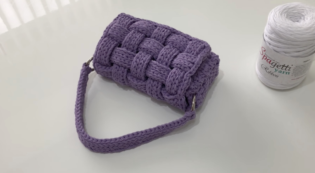 Crochet Easy Ribbon Bag - ilove-crochet