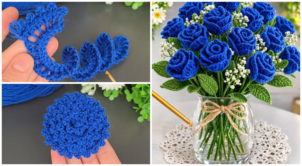 Crochet Amazing Flowers Tunisian Stitch - ilove-crochet